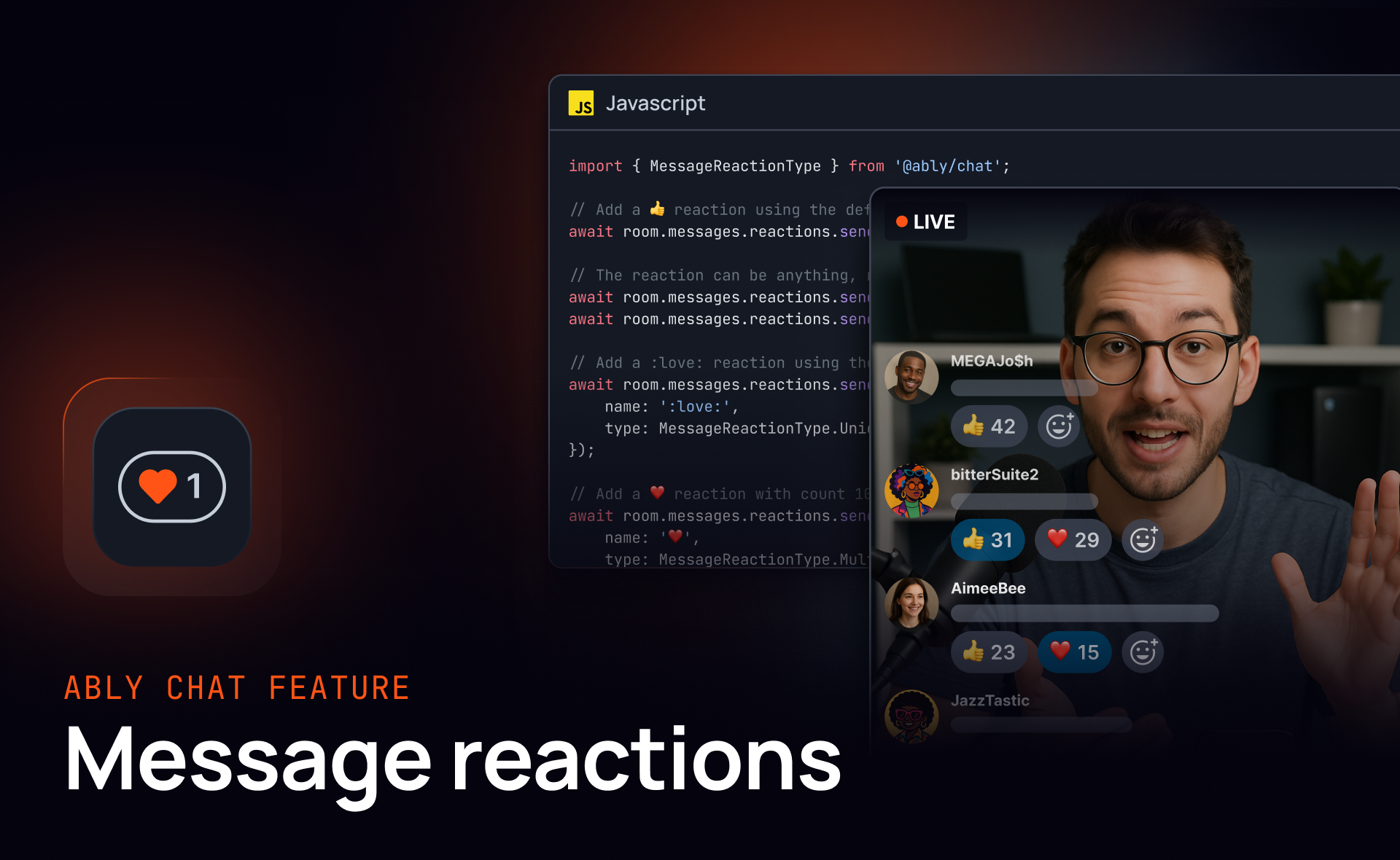 Say more with less: Introducing message reactions in Ably Chat